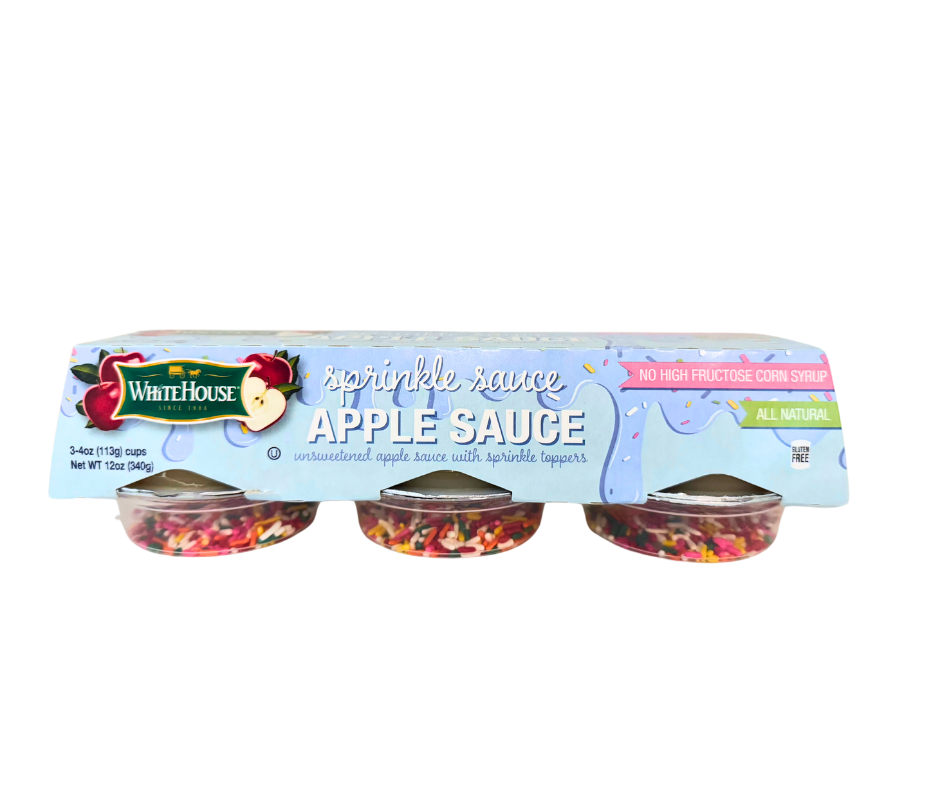 Sprinkle Sauce - unsweetened apple sauce with sprinkle toppers – White ...